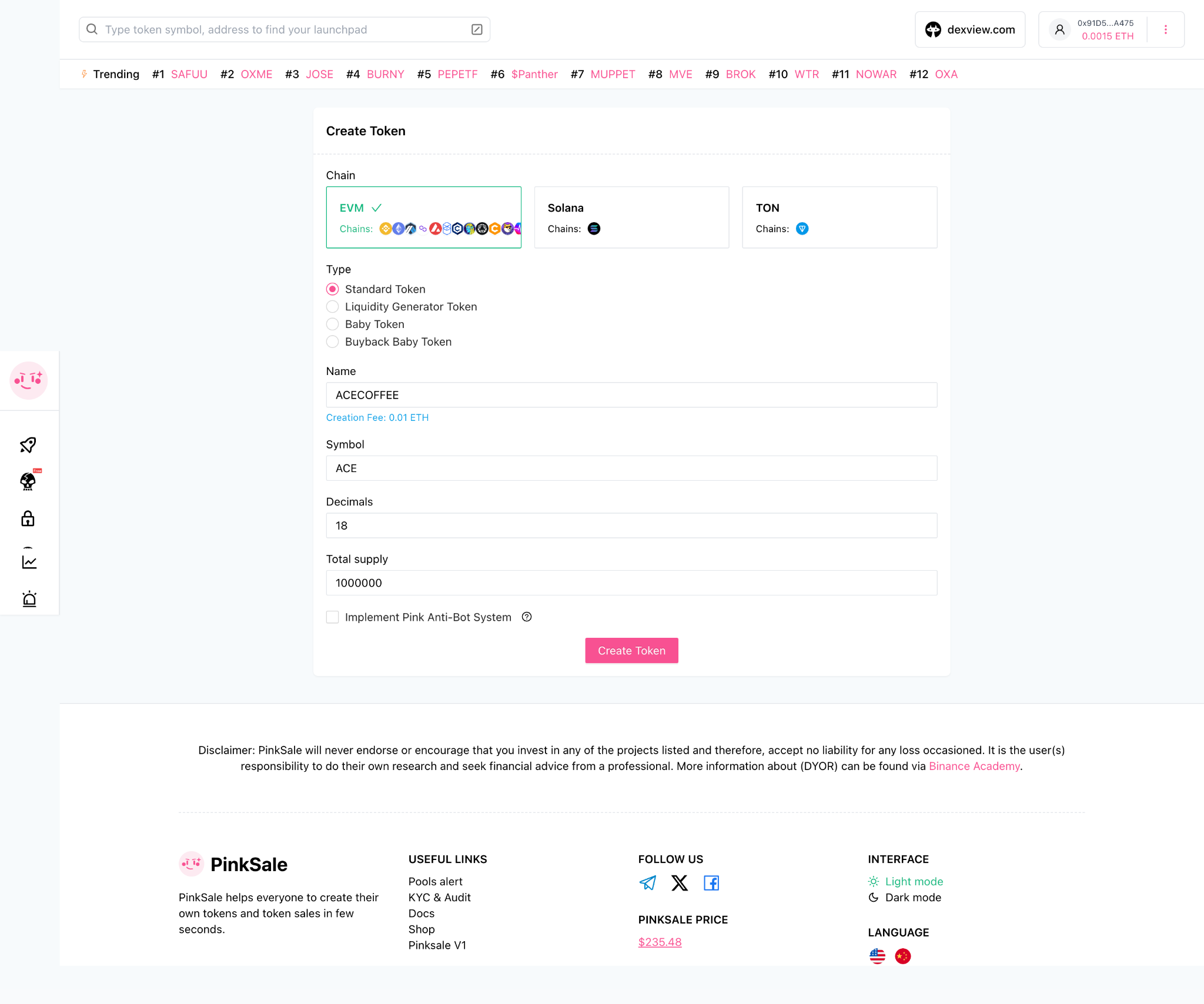 Showcase - Company Tokenization Tutorial